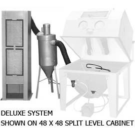 300 CFM DELUXE SYSTEM UPGRADE FOR TRINCO™ MASTER MODEL CABINETS - IDS Blast