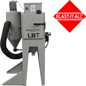 LBT-3 LITTLE-BLASTER™ SERIES TUMBLE BARREL BLAST CABINET, W/ 300 CFM ...