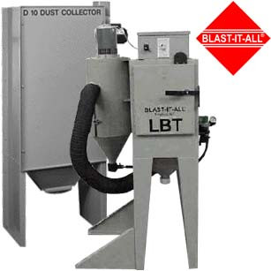 LBT-4 LITTLE-BLASTER™ SERIES TUMBLE BARREL BLAST CABINET, W/ 700 CFM ...