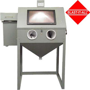 ECO™ SERIES BLAST CABINET, 36" x 24", 21 CFM HAND CONTROL GUN, WITH 100 ...