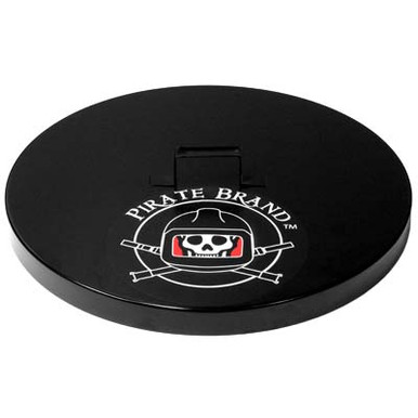 LID, 16" DIA, W/HANDLE, POWDER COATED BLACK - IDS Blast