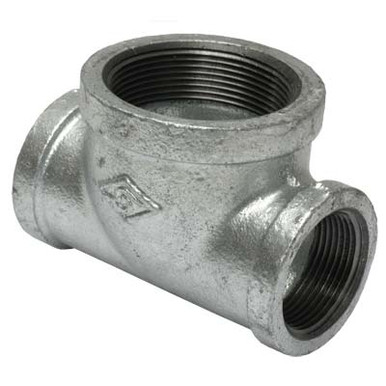 TEE, GALV, 1-1/4" x 1-1/4" x 2" (FITS PORTABLE POTS) - IDS Blast