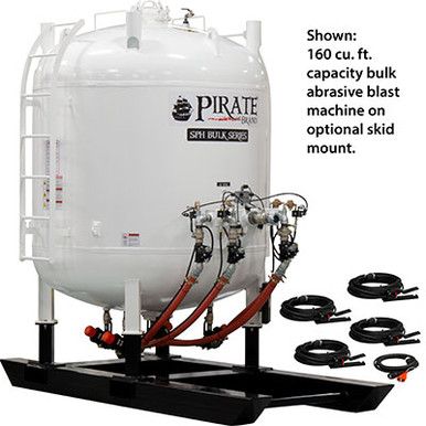 SPH, BULK ABRASIVE BLAST MACHINE (SANDBLAST POT), 160 CU FT, 12 VDC ...