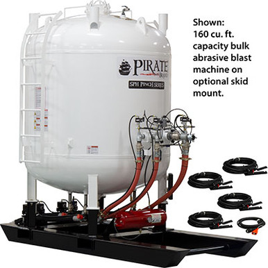 SPH PINCH, BULK BLAST POT, 160 CU FT, 12 VDC ELECTRIC CONTROLS, (4 ...