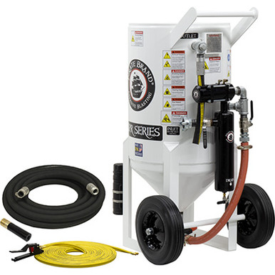 BLAST POT, PORTABLE, 6.5 CU FT, PRESSURE RELEASE, PNEUMATIC, BRONZE ...