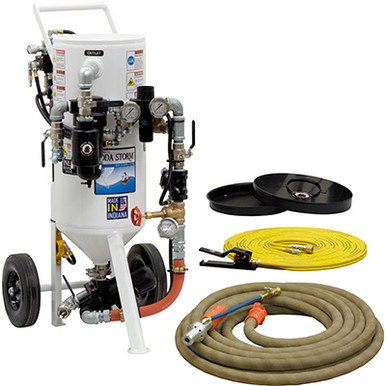 BLAST POT, PORTABLE, 1.5 CU FT, SODA STORM, PNEUMATIC, APV II, 1 ...
