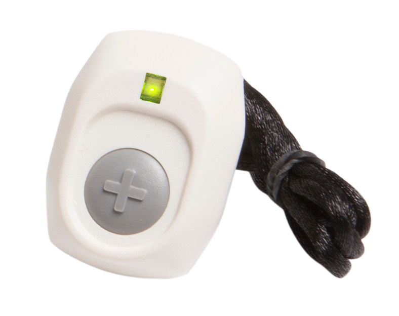 Medical Alert Button Worn As Necklace Or With Wrist Strap