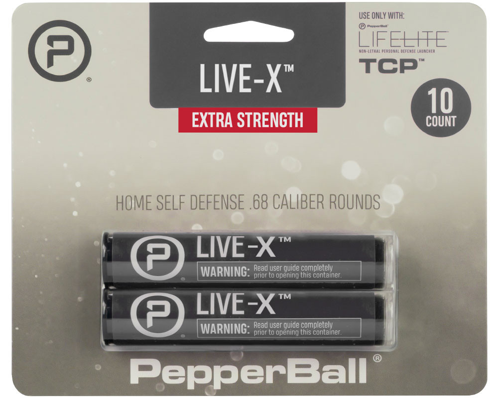 PepperBall® .68 Caliber Projectiles - Live SD - 10 Rounds