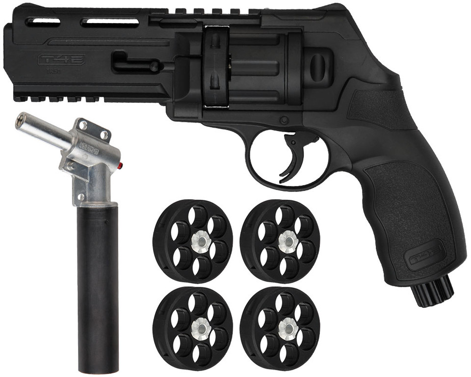 T4E Gun - TR50 11 Joule Revolver .50 Caliber For Home Defense - Basic Kit 3
