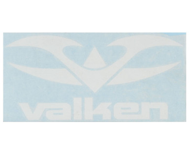 Valken Sticker - Logo - White on Clear
