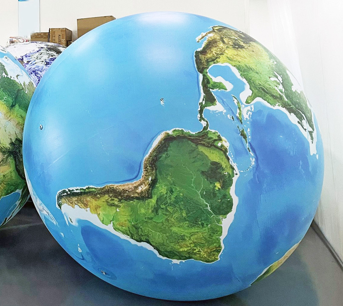 7' Vibrant Earth Satellite Image Inflatable Globe