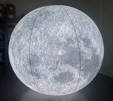10' LED Illuminated Moon Satellite Imagery Inflatable Globe