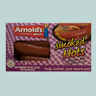 Caroline Smoked Sweet Sausage Chicken , Beef, Pork 2.5 Lbs - Arnold's Meats