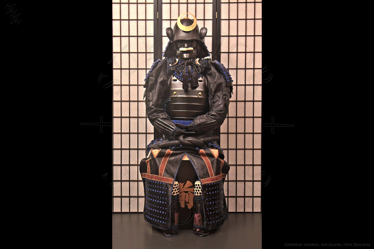 Samurai Armour - Yoroi - Full Suit - Black / Blue - Citadel Merchants Ltd