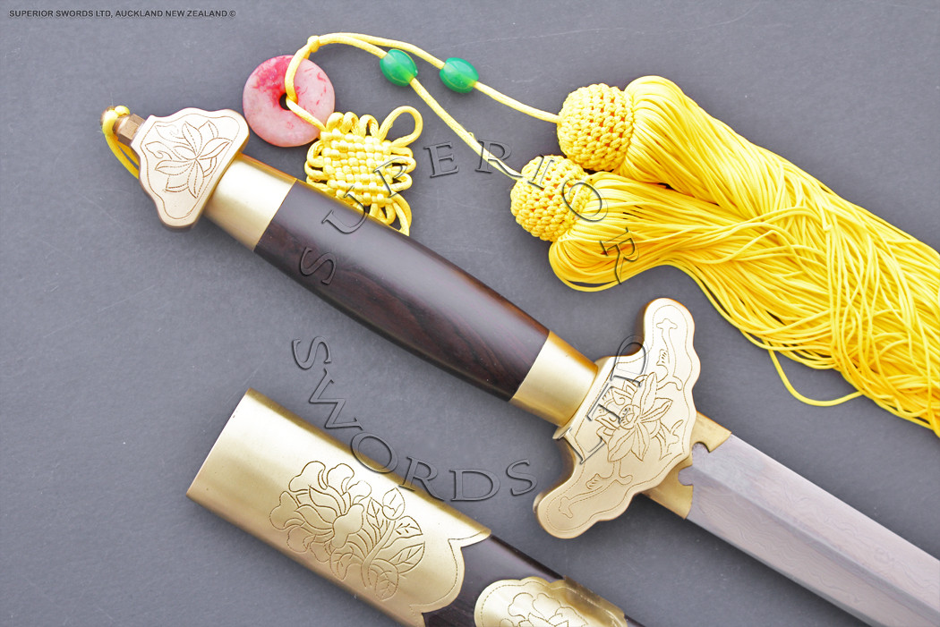 Lotus Damascus Jian Sword - Citadel Merchants Ltd