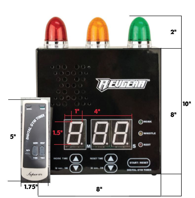 Revgear Digital Timer w/ Remote | Boxing Interval Training