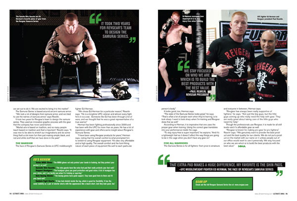 Ultimate MMA Magazine Features Revgear Warriors - Revgear