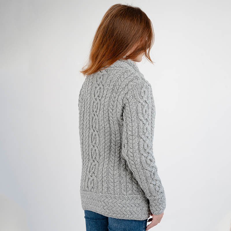SAOL Cable Knit Side Zip Cardigan | Keilys.com