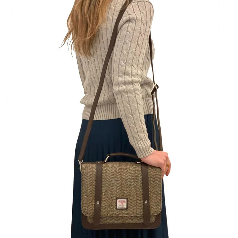 Genuine Harris Tweed Messenger Bag for Ladies