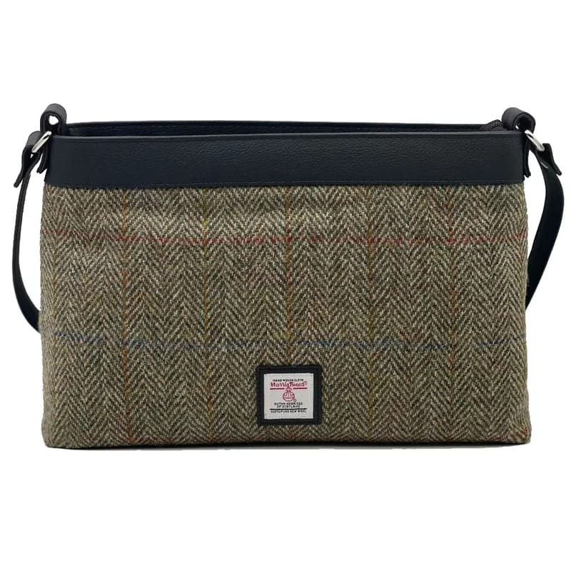Handwoven Harris Tweed Large Shoulder Bag