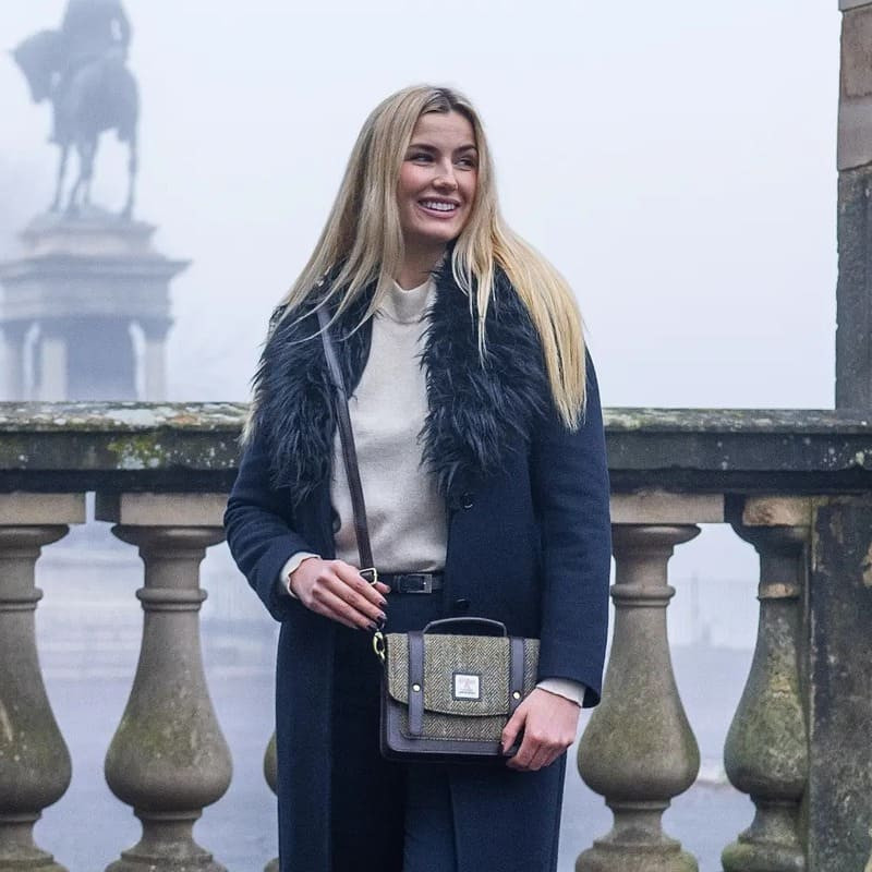 Traditional Harris Tweed Mini Messenger Bag