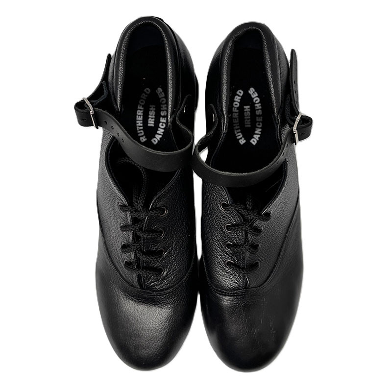Rutherford Hard Shoe Super Black Suede Sole Flexi Sound Blaster Tip ...