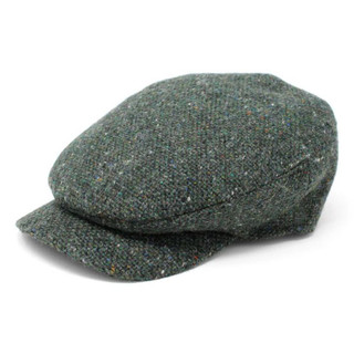 Irish Tweed Daithi Long Peak Flat Cap