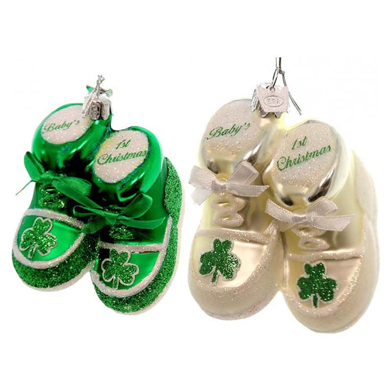 Irish Baby First Christmas Tree Ornament, Set Of 2 | Keilys.com