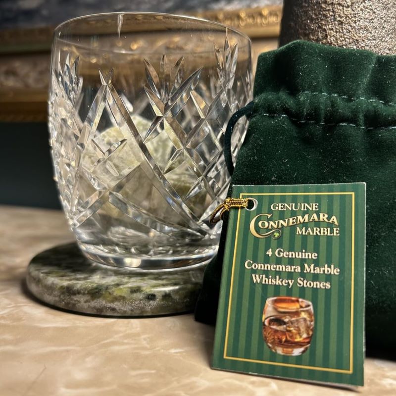 Set of 4 Irish Connemara Marble Whiskey Stones | Keilys.com