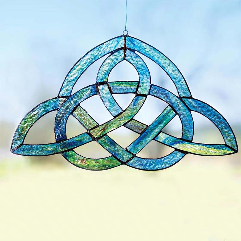 Multi-Colored Trinity Knot Window Piece | Keilys.com