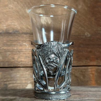 Highland Cow Pewter Shot Glass | Keilys.com
