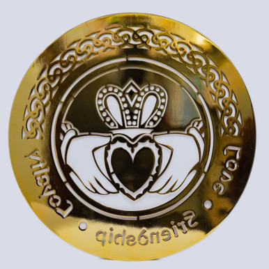 Exclusively Irish Claddagh Brass Round-shaped Wall Hang | Keilys.com
