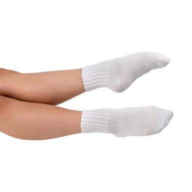 Antonio Pacelli White Ultra Short Irish Poodle Socks| Fast Shipping From US