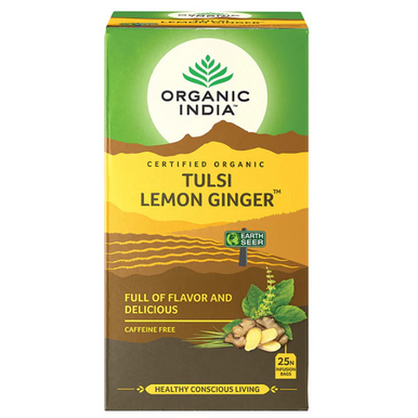 Tulsi Lemon Ginger Tea - 25 Infusion Bags - Vita Health Ltd