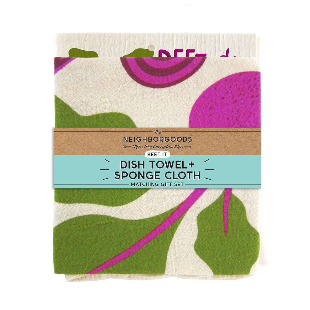 Beets Dish Towel + Sponge Cloth Gift Set Copy - The Shop at Strathmore