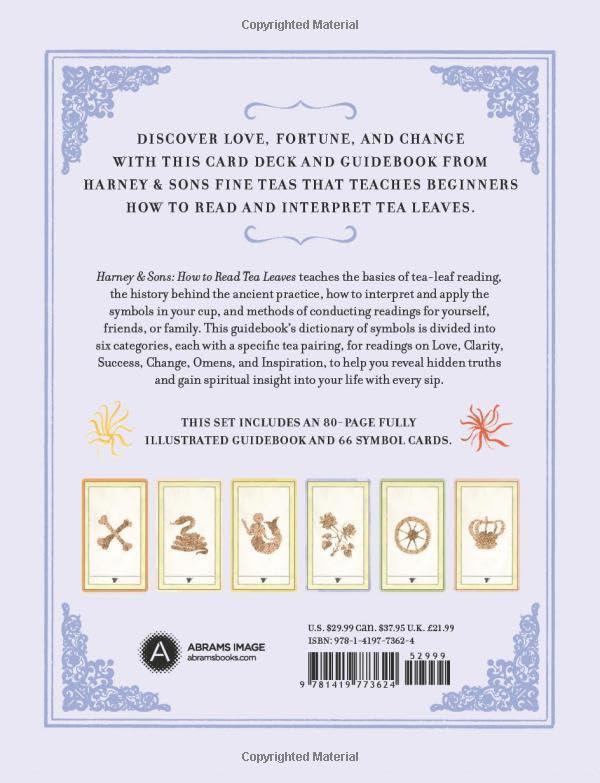 reading tea leaves chart