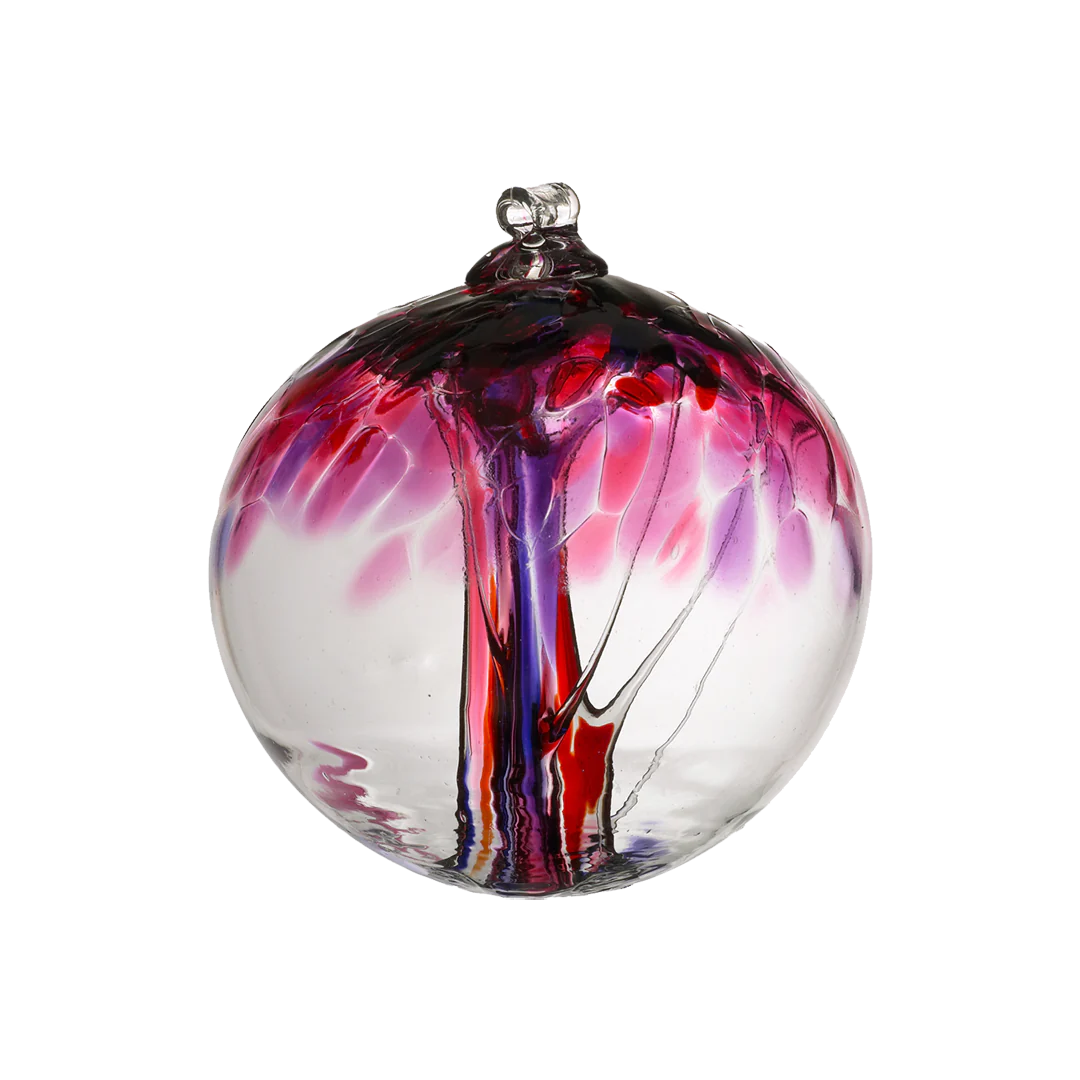 Handblown Glass Orb - Tree of Love - The Shop at Strathmore