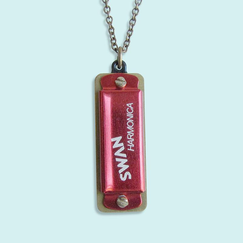Red Harmonica Necklace - The Shop at Strathmore