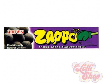 Zappo Grape Chew 29g - the lolli shop