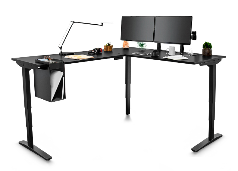 Custom L-Shaped Laminate Desk | UPLIFT Desk