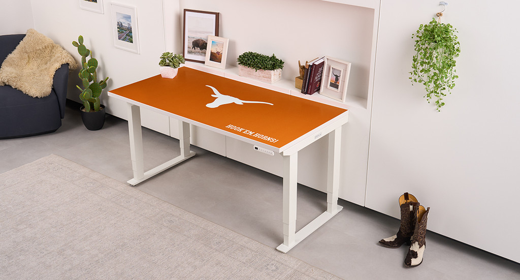 University of Texas 4-Leg Standing Desk | UPLIFT Desk