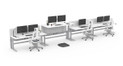 Power & Data Rail Single Sided Row | UPLIFT Desk