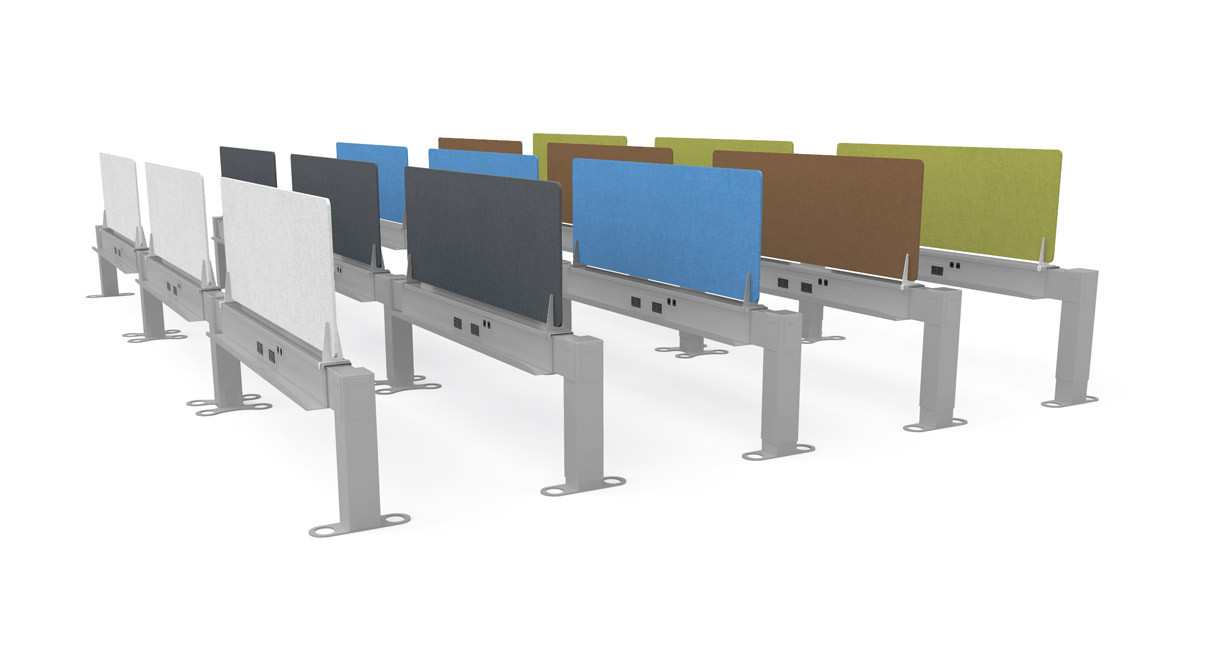 Power and Data Rail: Dual Sided Row by UPLIFT Desk