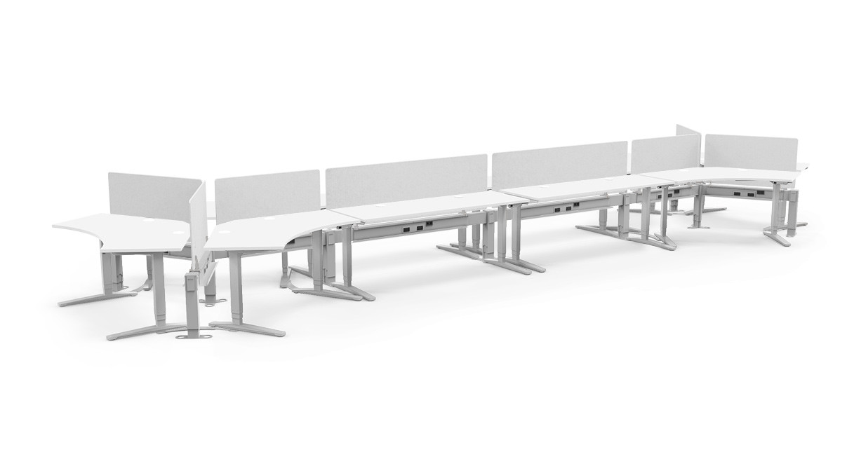 Power & Data Rail Dog Bone Shape | UPLIFT Desk