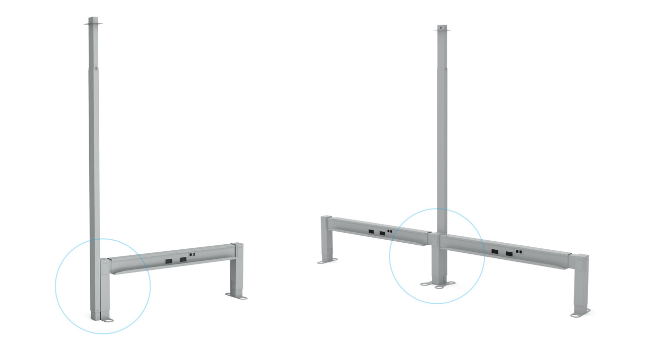 Power & Data Pole | UPLIFT Desk