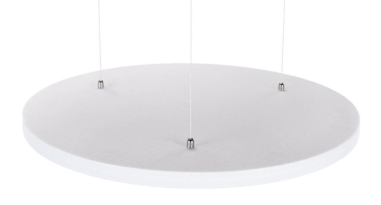 Circular Acoustic Ceiling Cloud by UPLIFT Desk