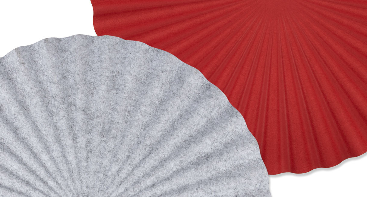 3D Fan Acoustic Wall Panel by UPLIFT Desk