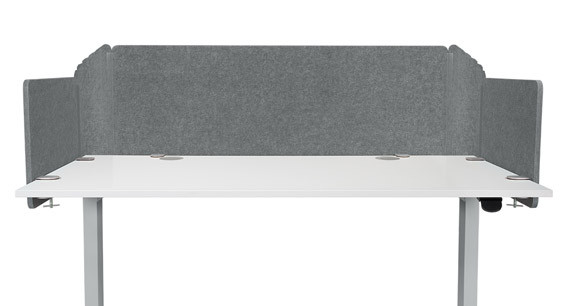 3-Sided Tall Acoustic Privacy Screen | UPLIFT Desk