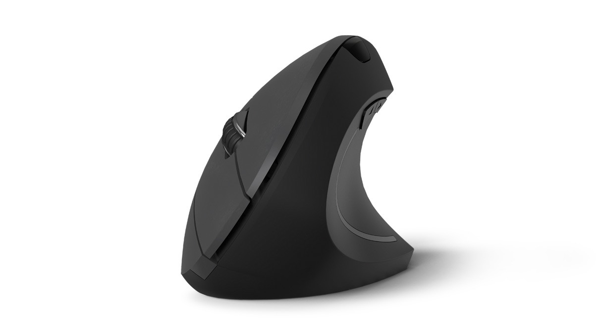 Wave Vertical Ergonomic Mouse (Right/Left, Wireless) | UPLIFT Desk