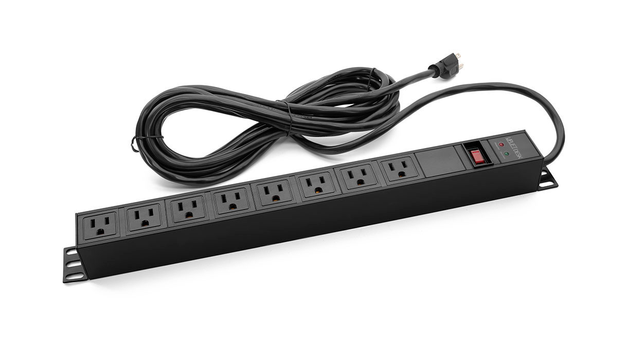 8-Outlet Mountable Surge Protector | UPLIFT Desk